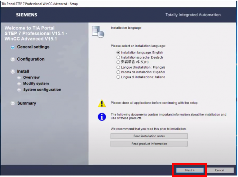Hướng dẫn cài đặt TIA V15.1 TRUNG TÂM ĐÀO TẠO PLC ATVN - TRUNG TÂM ĐÀO ...